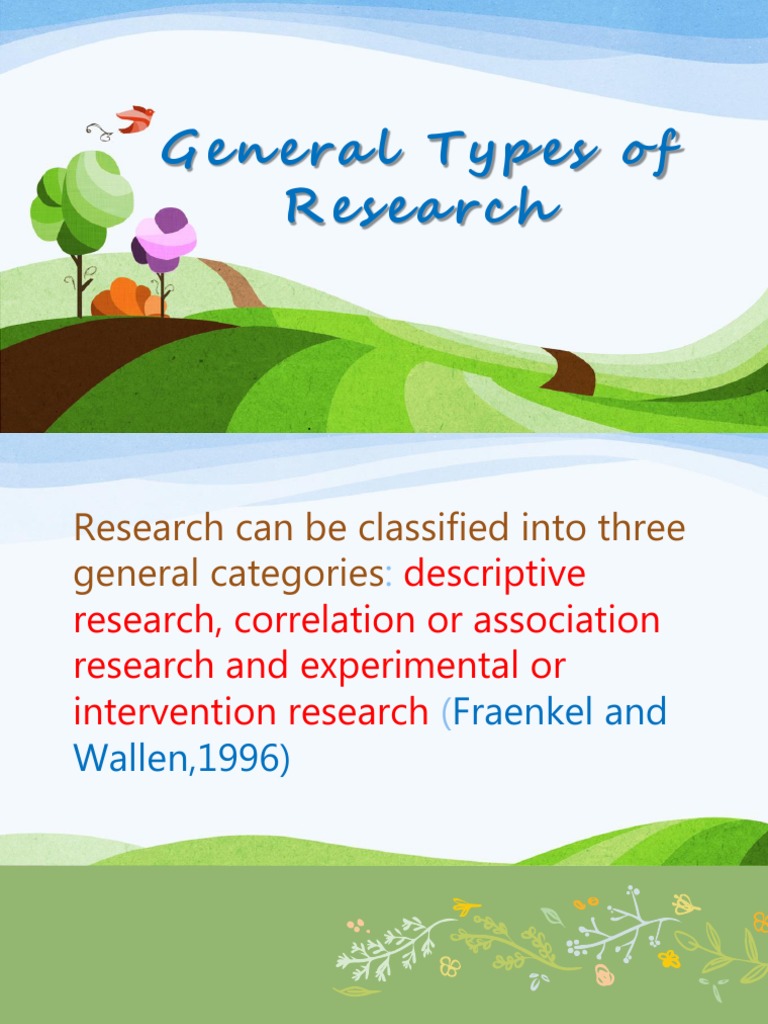 Research - General Types of Research | PDF | Experiment | Quantitative ...