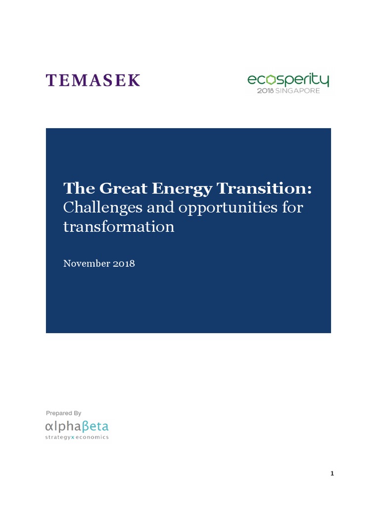 The Great Energy Transition - Challenges and Opportunities For ...