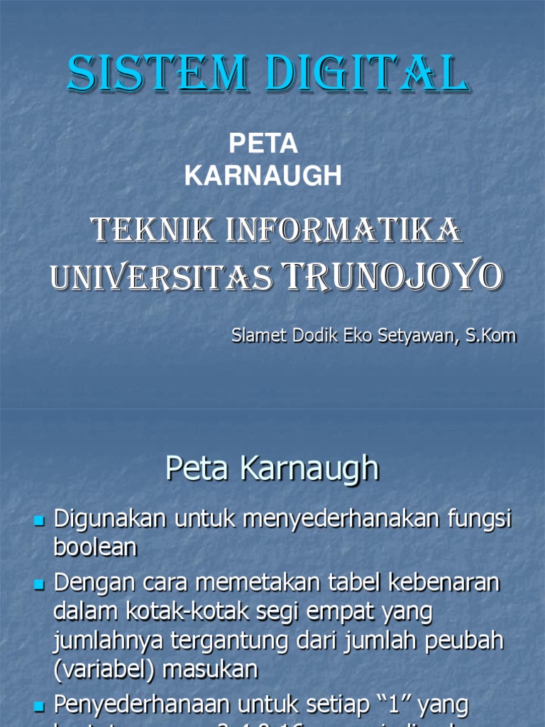 7 Peta Karnaugh K Map | PDF