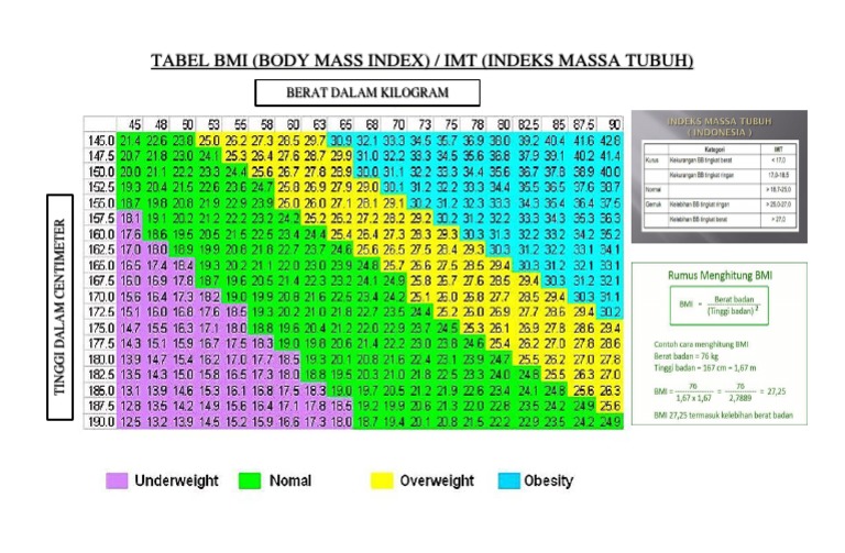 Tabel Imt | PDF