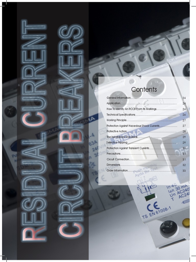 RCCB Working Principle and Applications | PDF | Transformer ...