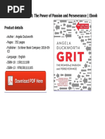 Grit by Angela Duckworth | PDF