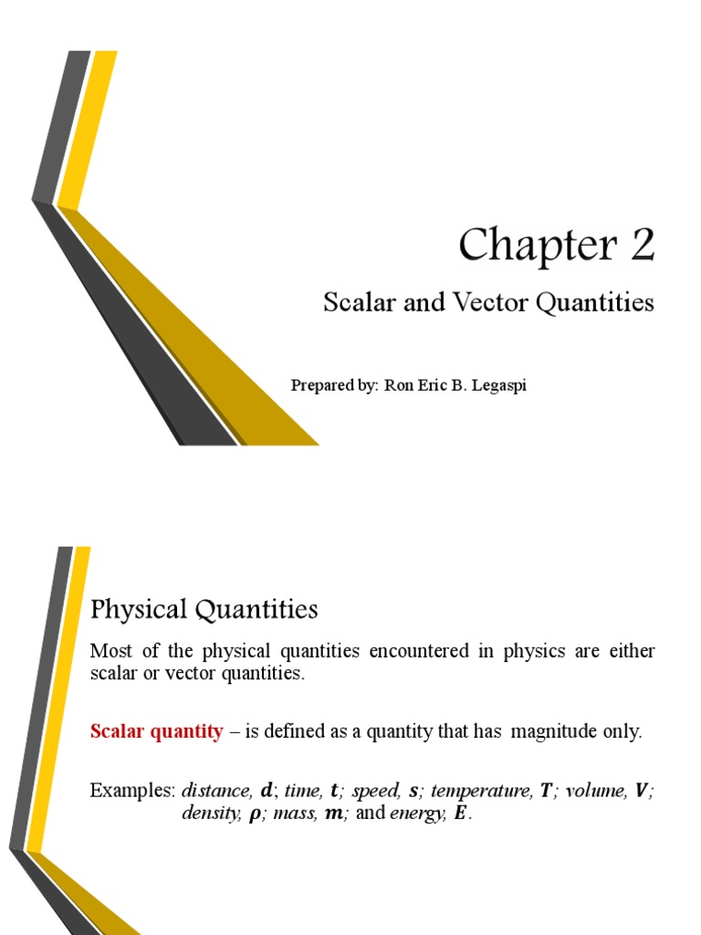 C02 - Scalar and Vector Quantities | Download Free PDF | Euclidean Vector | Trigonometric Functions