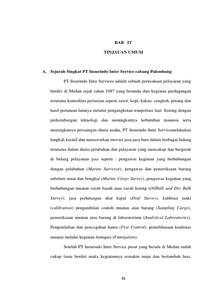 Bab IV Tinjauan Umum | PDF | Teknologi & Rekayasa