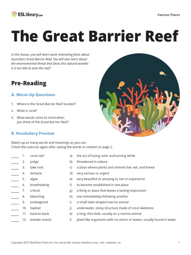 81 Great-Barrier-Reef US Student | Download Free PDF | Coral Reef ...