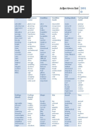 List of Adjectives | PDF | Semantic Units | Linguistic Morphology