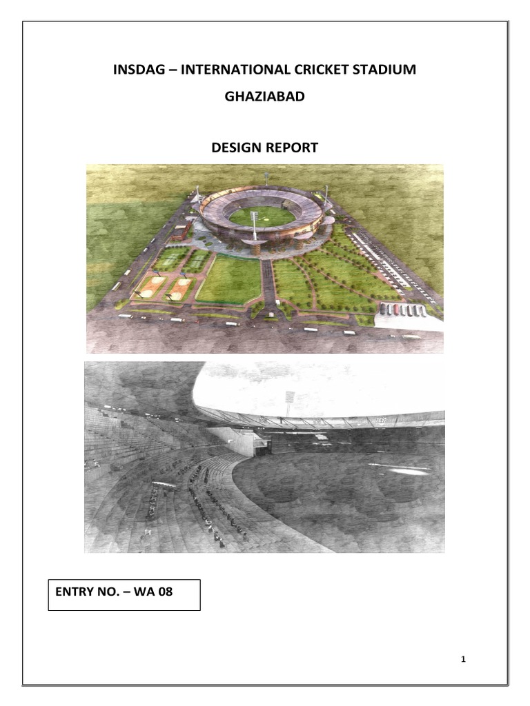 Cricket Stadium Report | PDF | Stairs | Civil Engineering