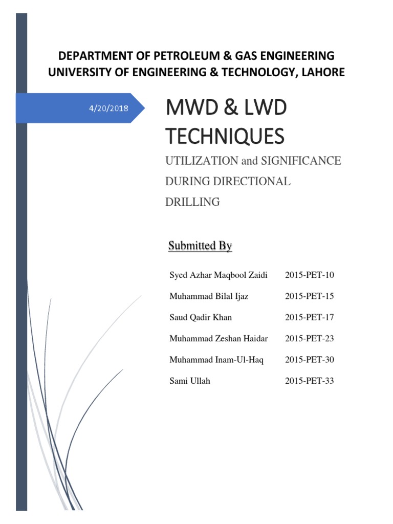 MWD LWD.pdf | Oil Well | Technology | Free 30-day Trial | Scribd