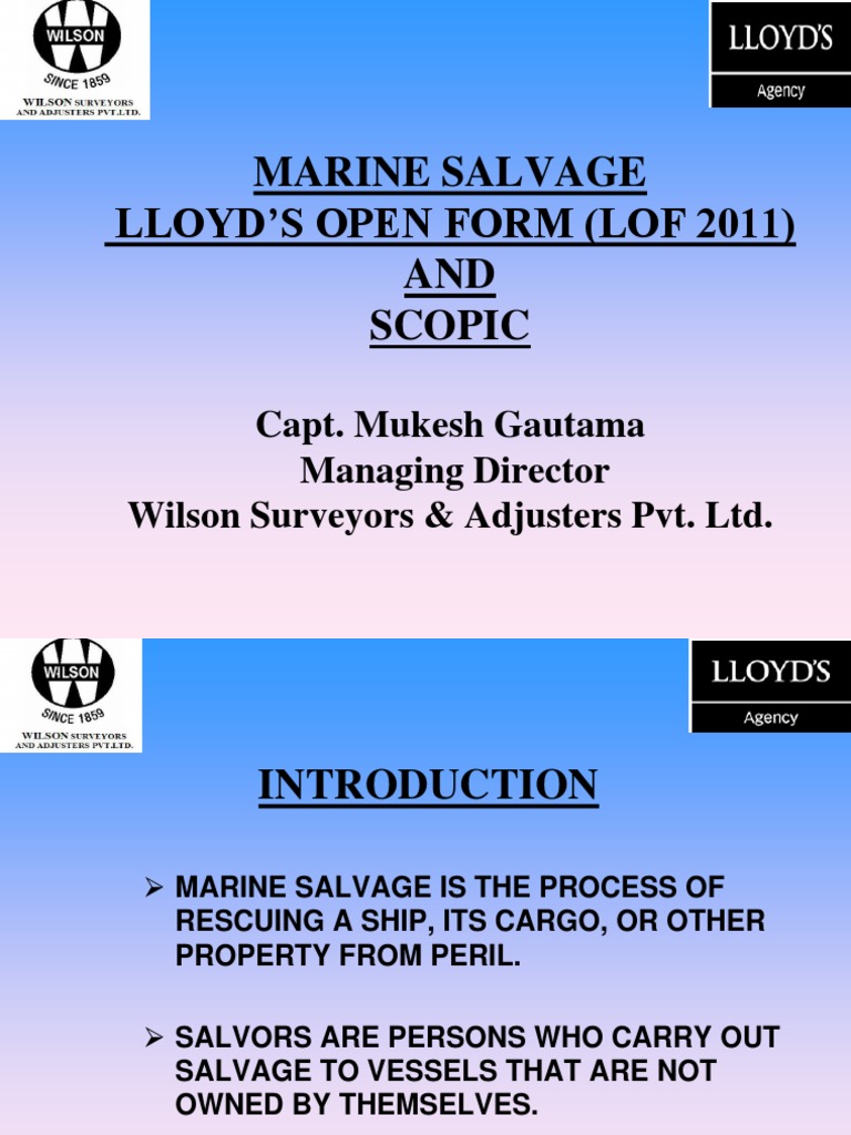 Marine Salvage | PDF | Marine Salvage | Water Transport