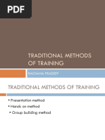 Chapter 7 Traditional Training Methods | PDF | Lecture | Behavioural ...