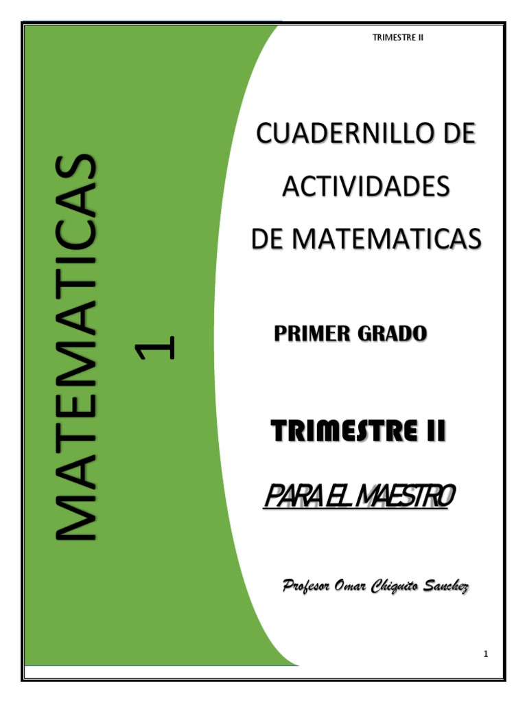 Actividades De Matemáticas De Primer Grado