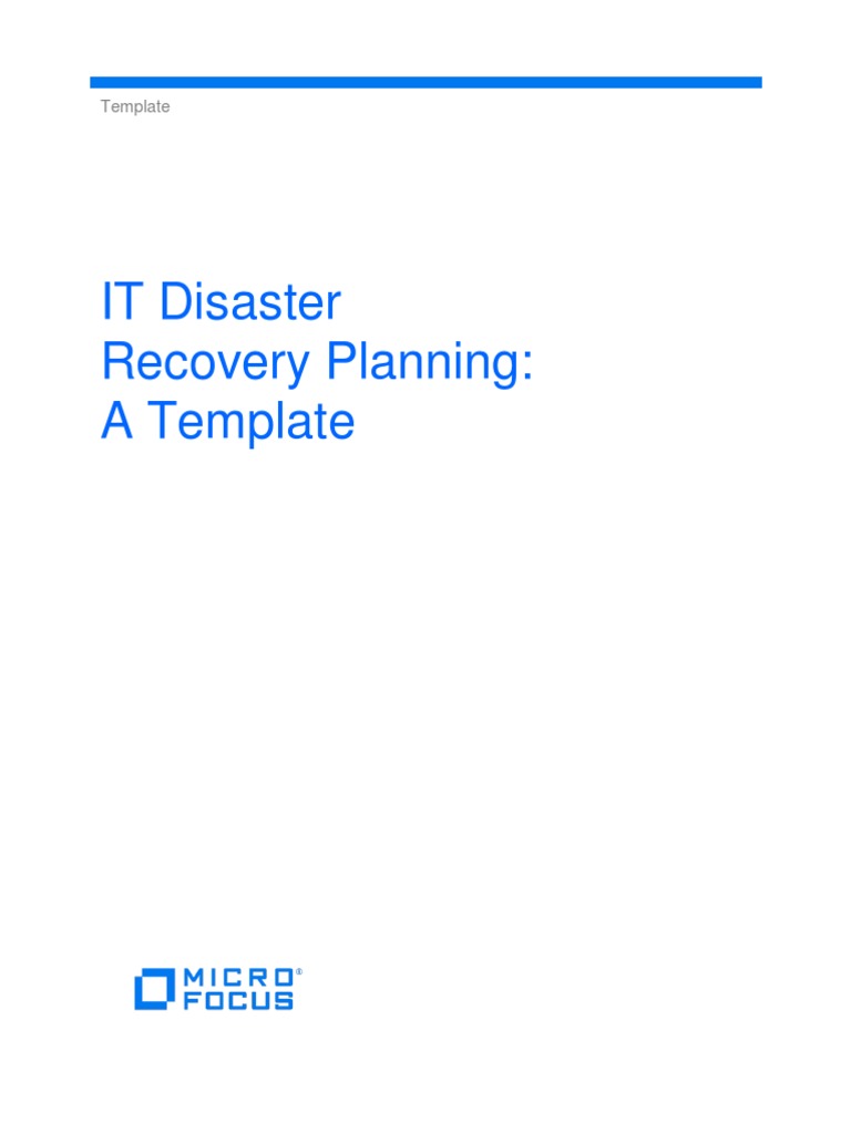 Disaster Recovery Planning Template Revised PDF | PDF | Disaster ...