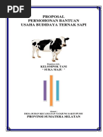 Contoh Proposal Permohonan Bantuan Ternak Sapi | PDF