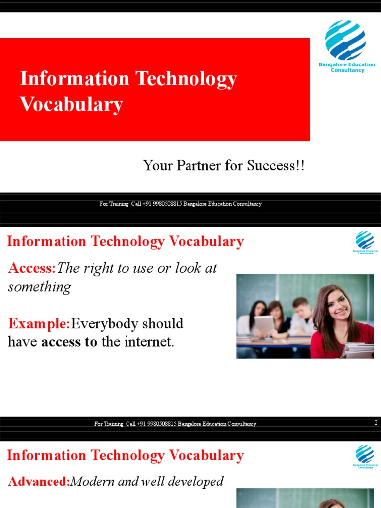 Information Technology Vocabulary For IELTS | PDF | Automation ...