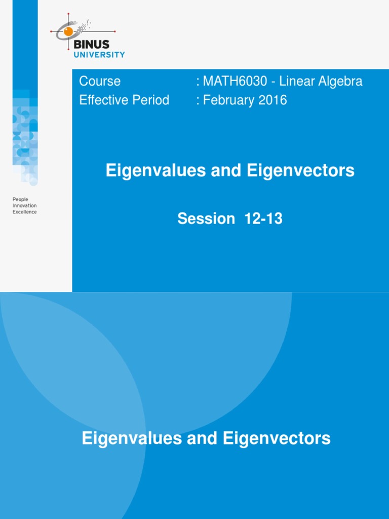 Z0185001022015402412-13 Eigenvalues and Eigenvectors | PDF | Eigenvalues And Eigenvectors ...