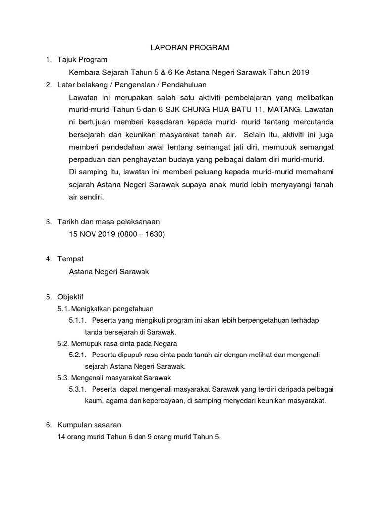 LAPORAN PROGRAM Lawatan Sambil Belajar | PDF