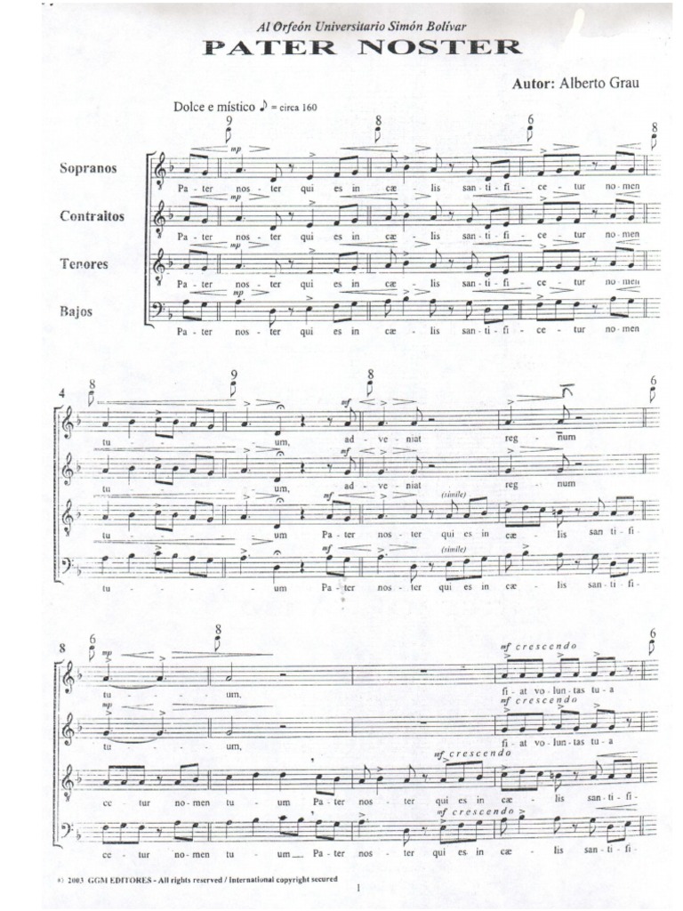 Alberto Grau-Pater Noster | PDF