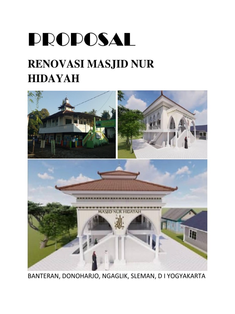 Proposal Renovasi Masjid Nur Hidayah | PDF