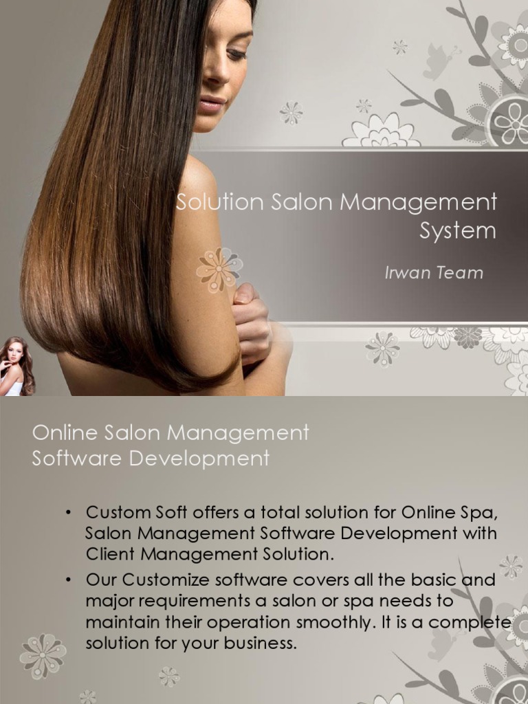 Salon Management System Software | PDF | User (Computing) | Digital ...
