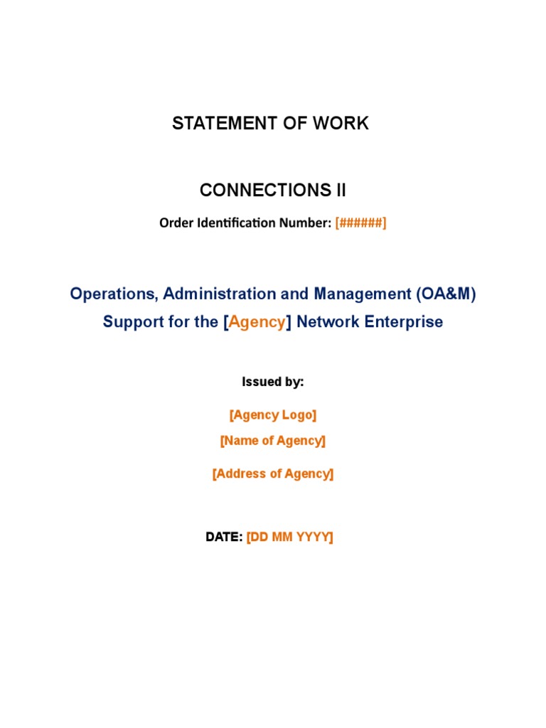 Network Operations Admin Maintenance SOW Template | PDF | Project ...