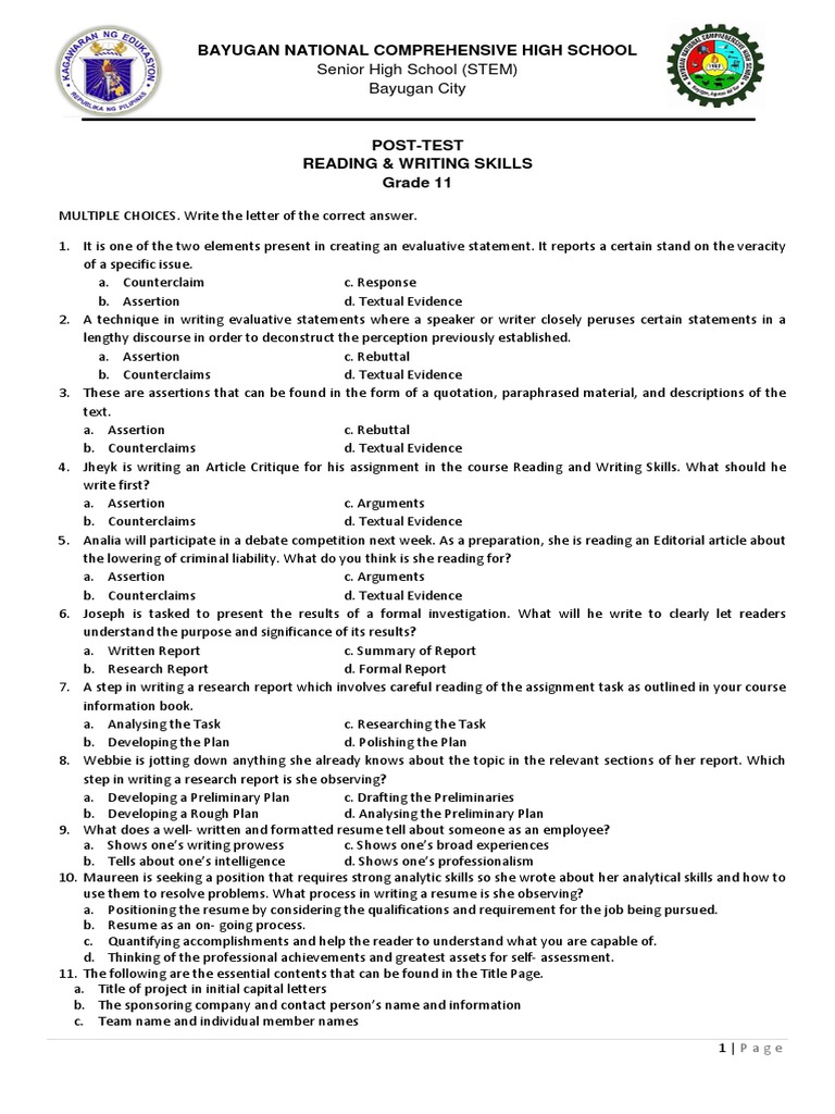 FINAL EXAM Reading and Writing | PDF | Prison | Rehabilitation (Penology)