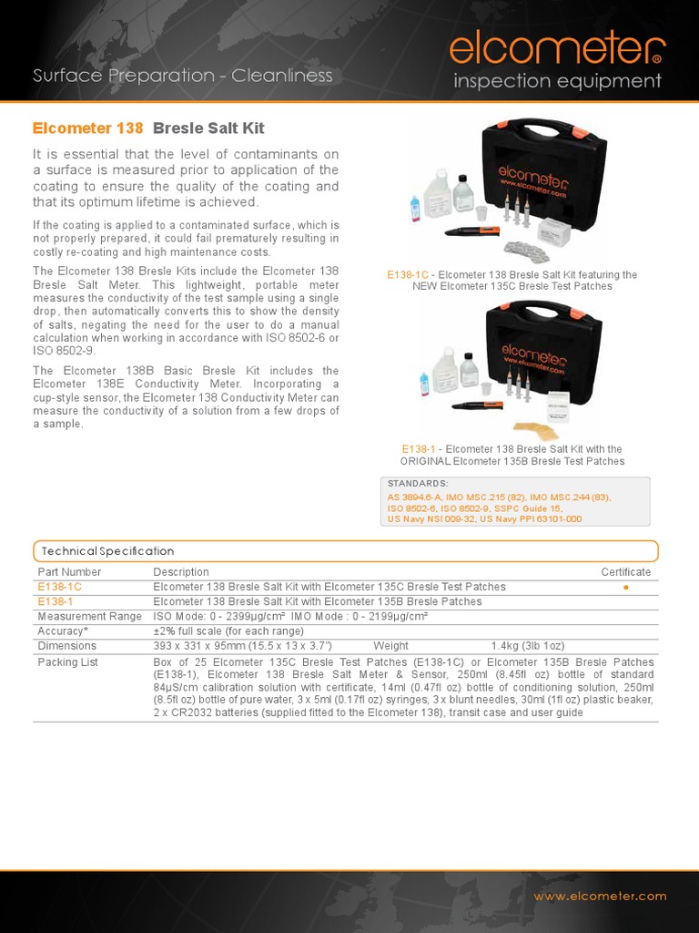 Kit 138 New Bresle Salt PDF | PDF | Chemistry | Nature