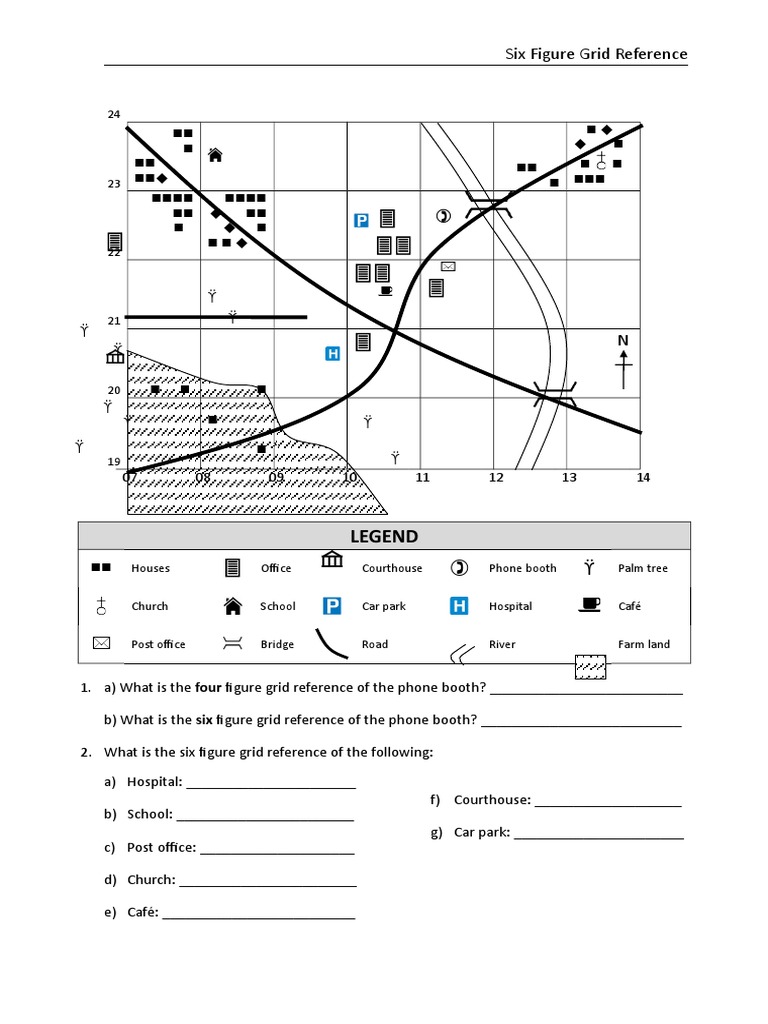 Six Figure Grid References | PDF