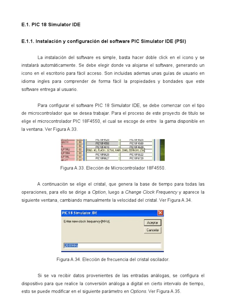 Guía de Instalación PIC 18 Simulator IDE | PDF | Microcontrolador | Básico