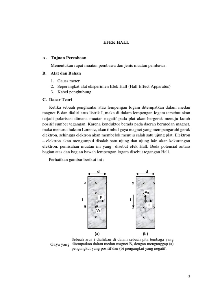 Eksperimen 5 Efek Hall | PDF