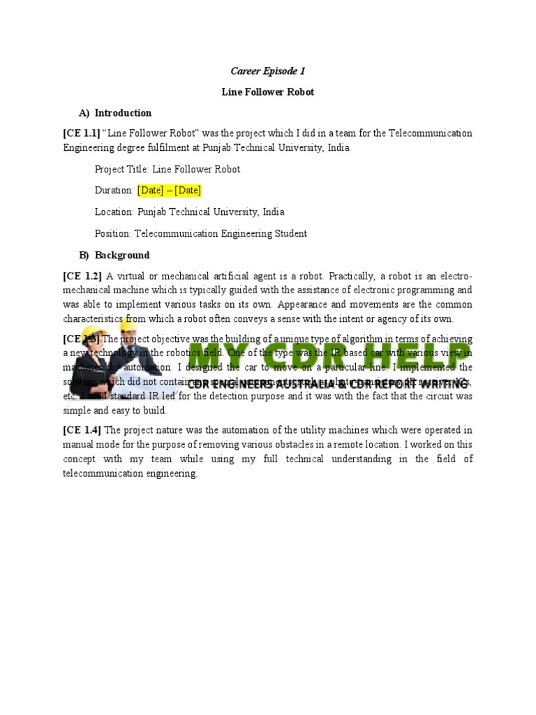 Complete CDR Report Sample For Telecommunication Engineers | Download ...