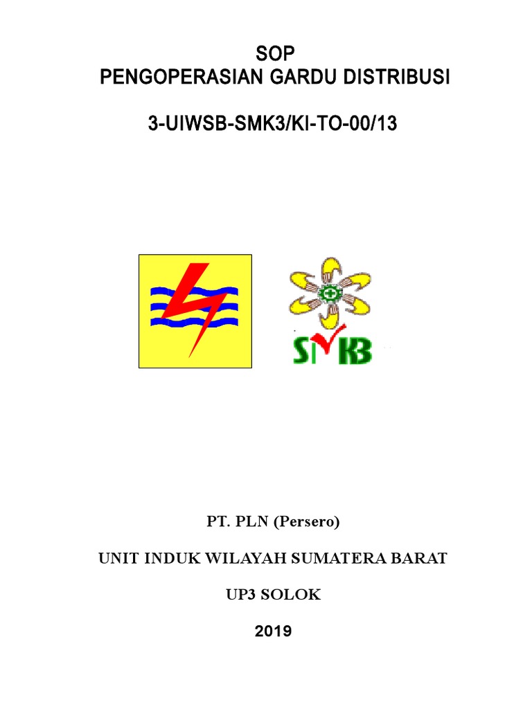SOP Pengoperasian Gardu Distribusi | PDF