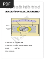 Investigatory Project On Moving Coil Galvanometer: Submitted By: Name ...