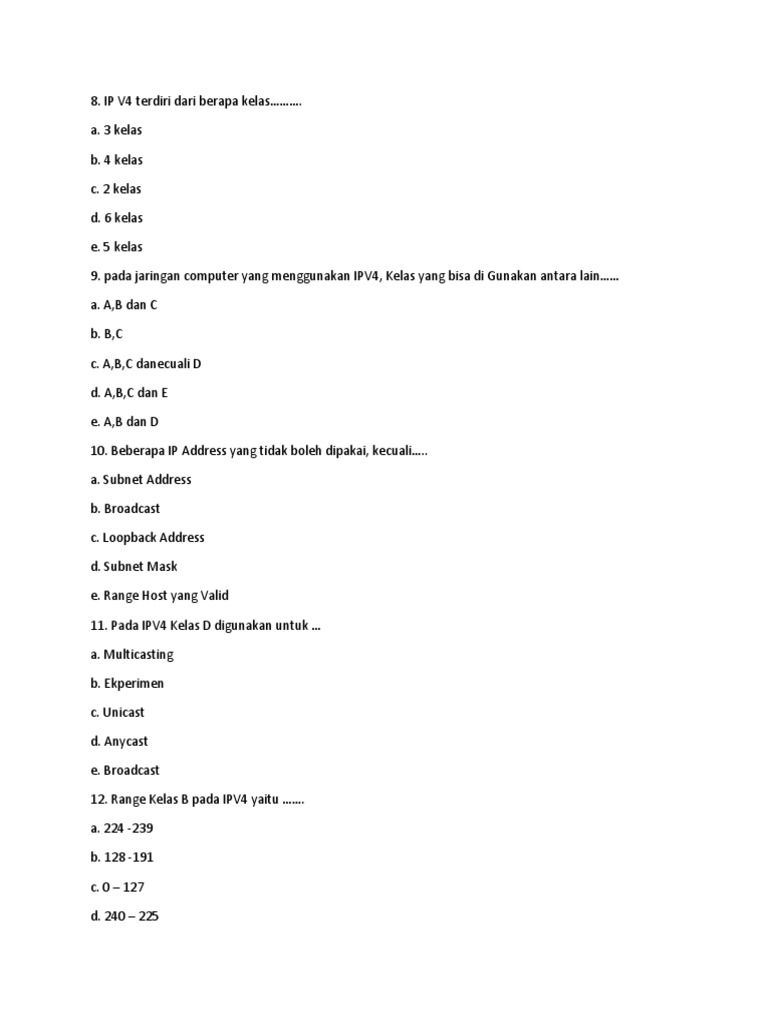 Latihn Soal KDJD | PDF | Griya & Taman | Komputer