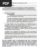 Feasibility Study (Filipino) | PDF