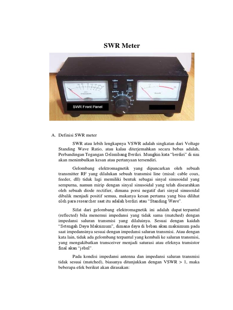 SWR Meter | PDF