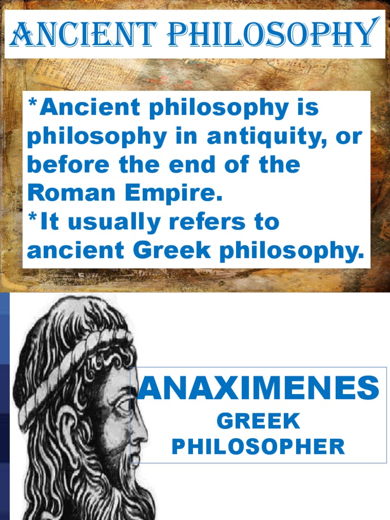 Anaximenes: Ancient Greek Philosopher | PDF | Ancient Greek Philosophy ...