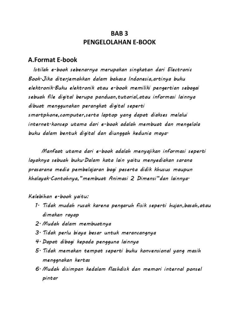 Menerapkan Cara Pembuatan E-Book | PDF