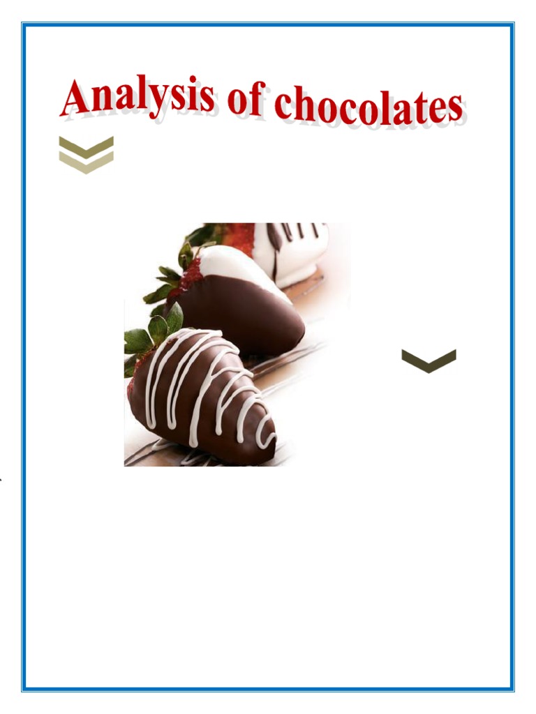 Chocolate Chemistry Investigatory Project | PDF | Candy | Chocolate