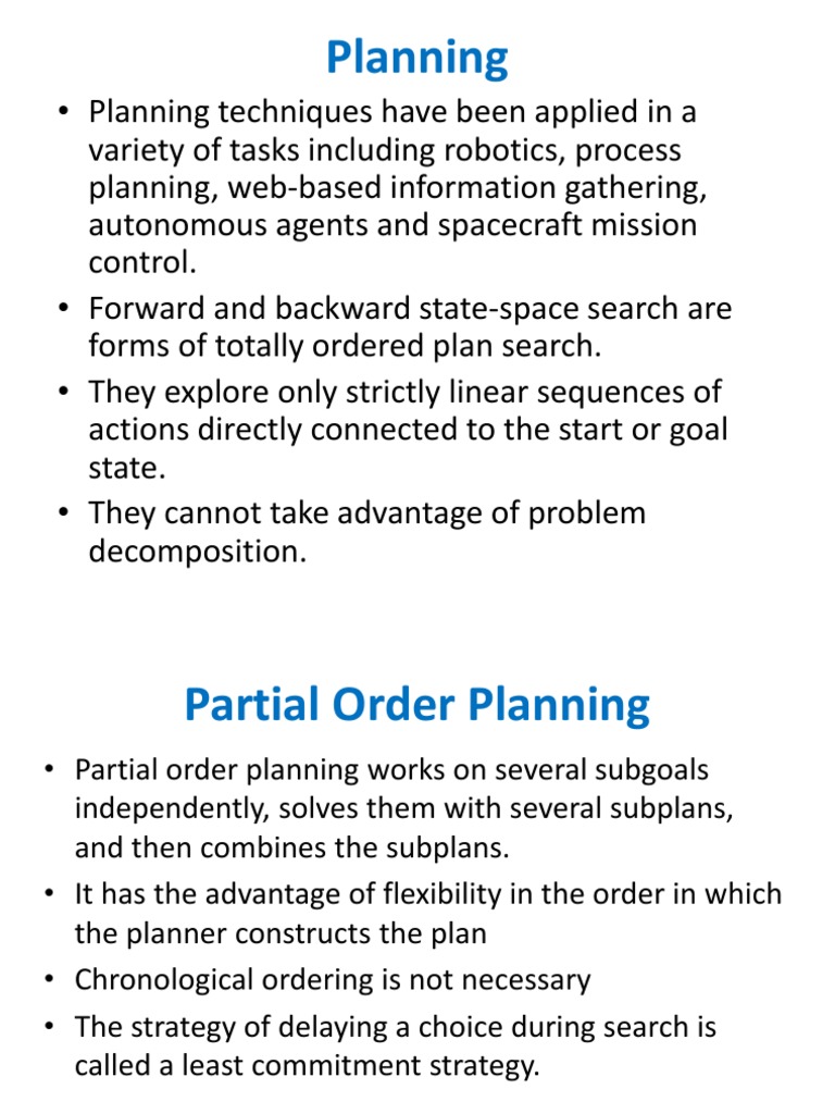 Partial Order Plan | Download Free PDF | Algorithms And Data Structures | Areas Of Computer Science