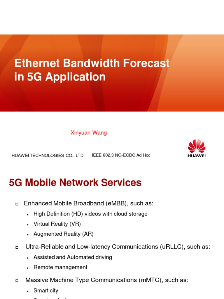 Ethernet Bandwidth Forecast in 5G Application | PDF | 4 G | Computer ...