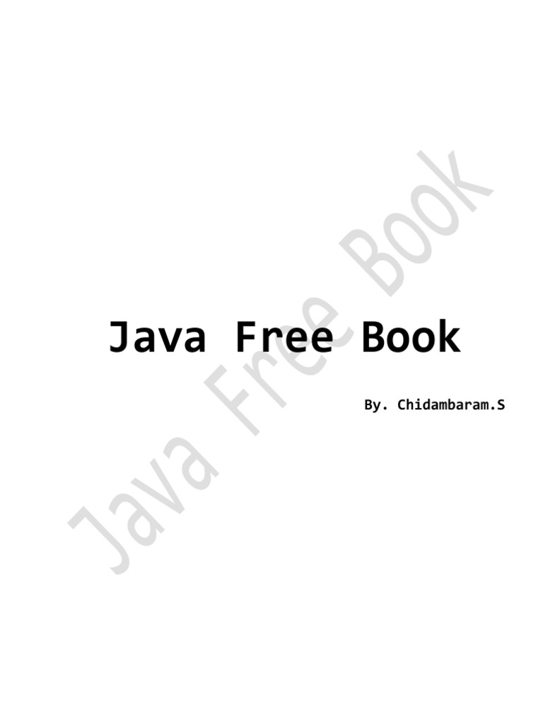 Java Free Book Rel 1 Upto V12 | PDF | Class (Computer Programming) | Inheritance (Object ...