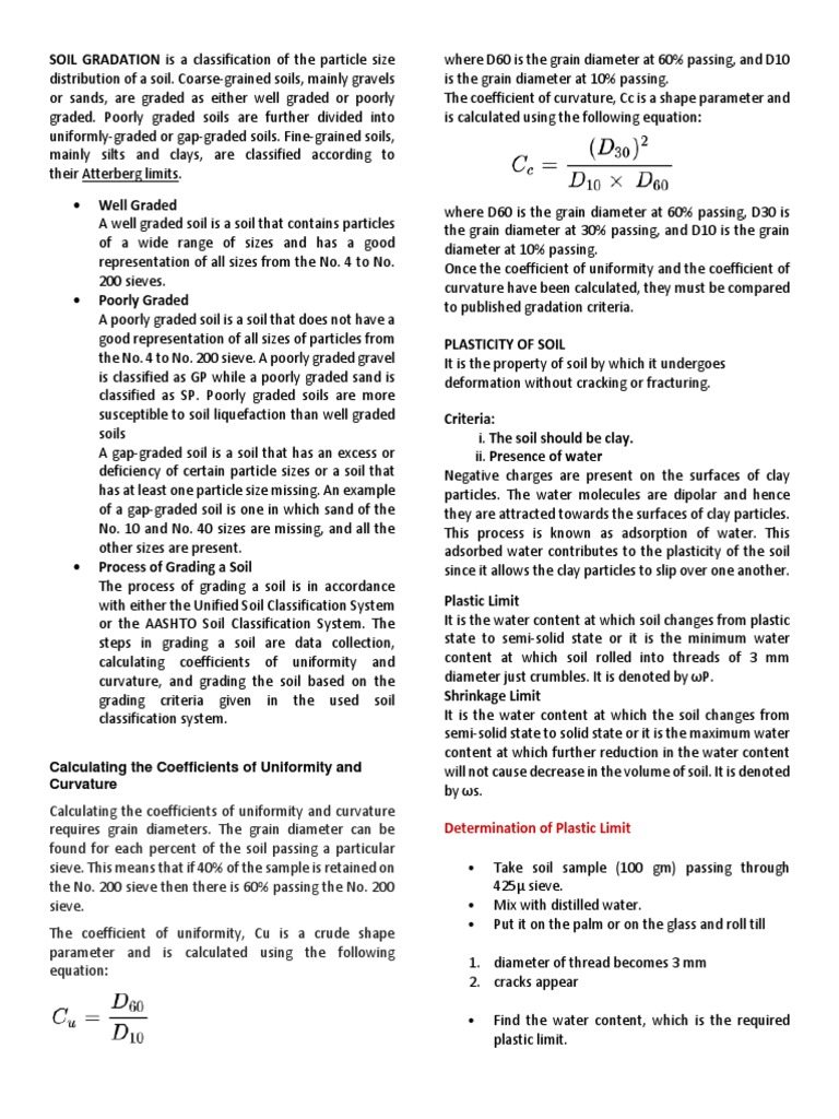 Soil Gradation | PDF | Solid Mechanics | Horticulture And Gardening