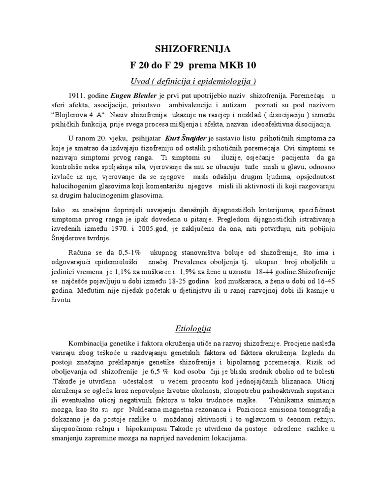 5 Shizofrenija | PDF
