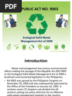 The Salient Features of RA 9003 | PDF | Municipal Solid Waste | Waste ...