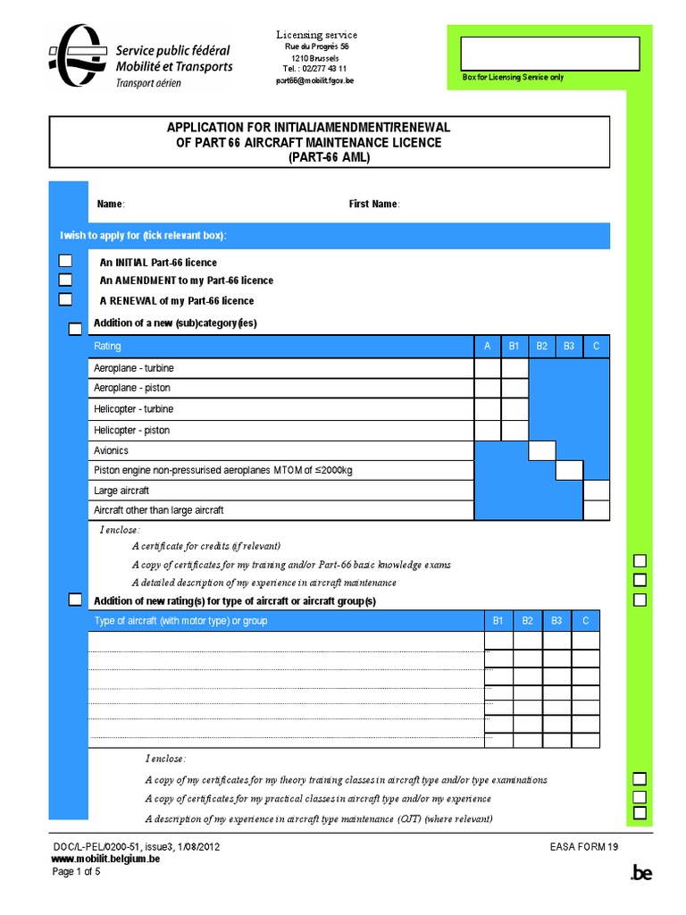 Form19 - EN - Issue3 - Version 2014 | PDF | Identity Document | Business
