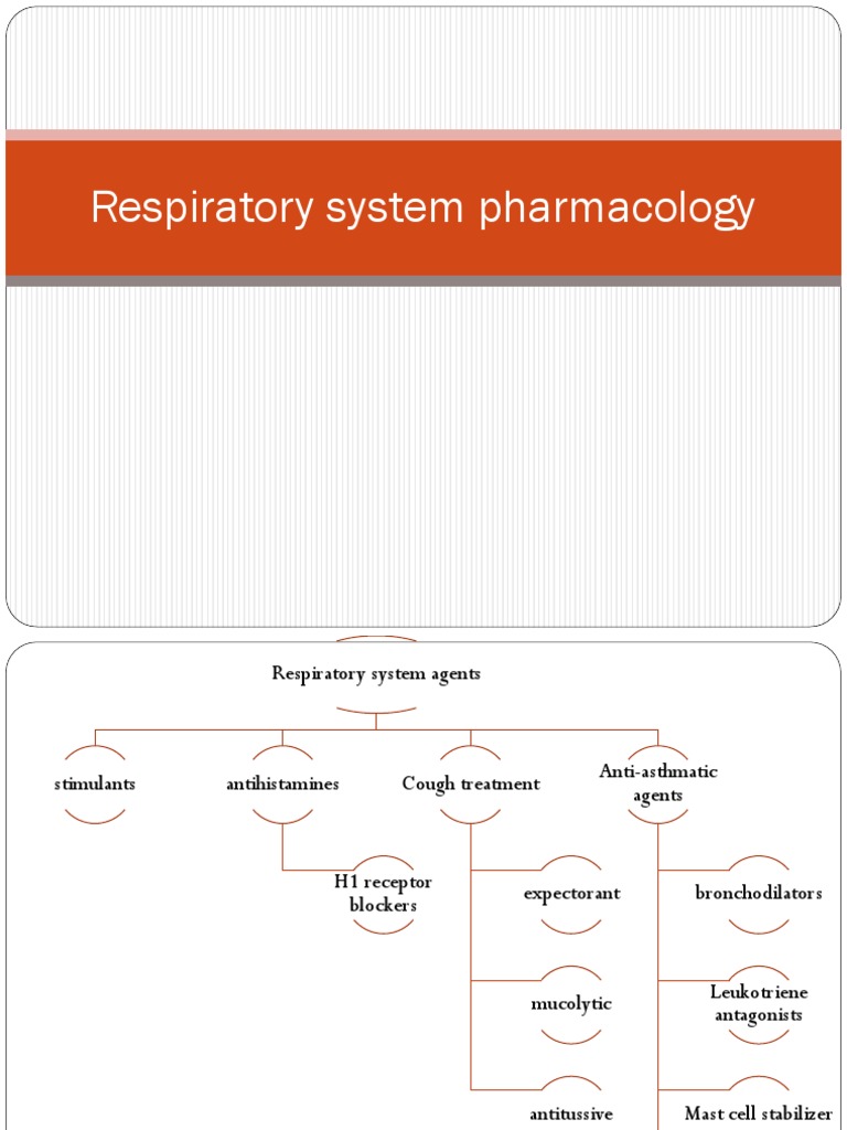 Respiratory System Pharmacology Notes | PDF | Asthma | Drugs
