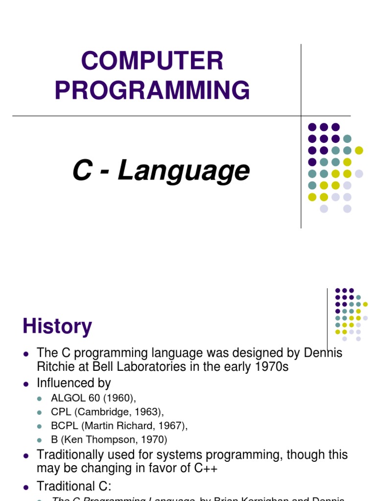 C Language | PDF | C (Programming Language) | Variable (Computer Science)