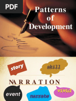 Distinguishes Between and Among Patterns of Development in Writing ...