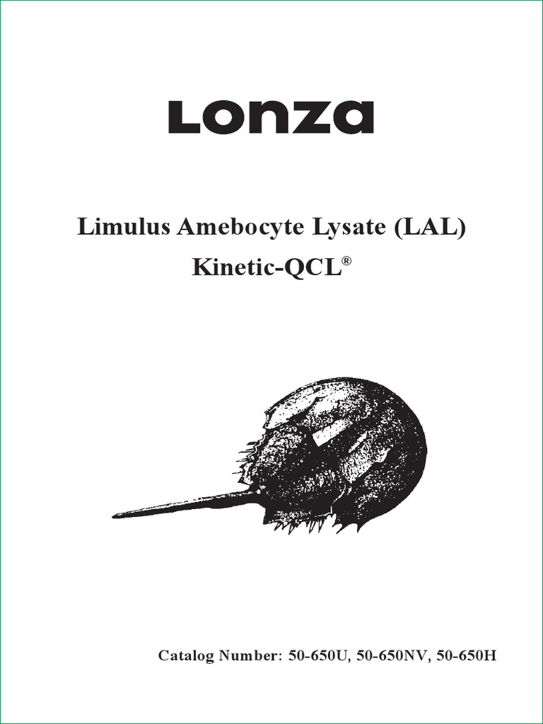 LAL Test - Lonza - 00190169 - en | PDF | Assay | Lipopolysaccharide