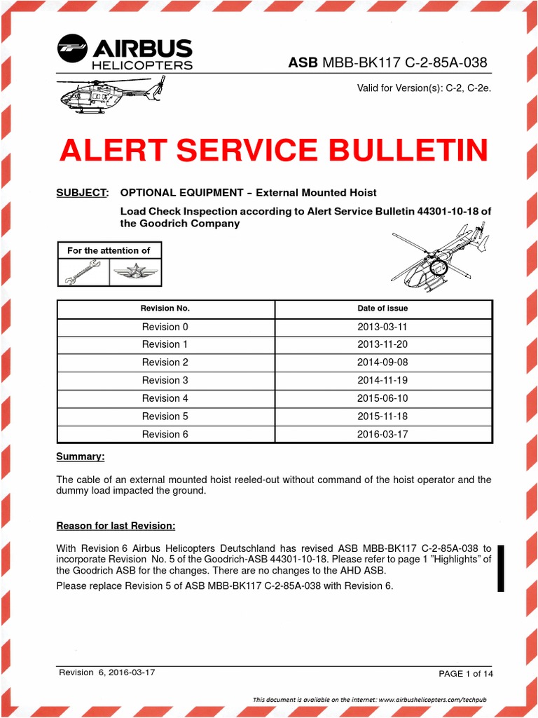 ASB - BK117C2 85 038 Rev6 EN | PDF | Reliability Engineering | Clutch